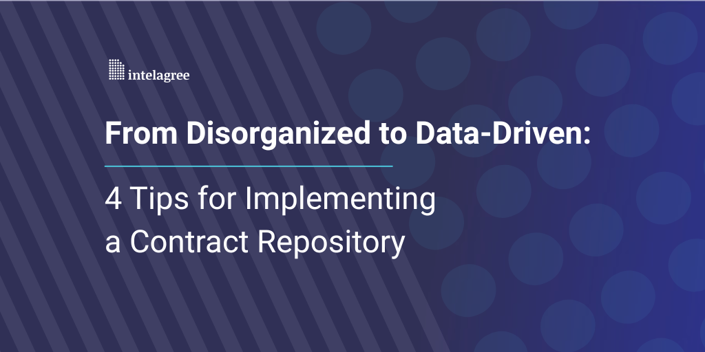 How to implement a Contract Repository with IntelAgree CLM